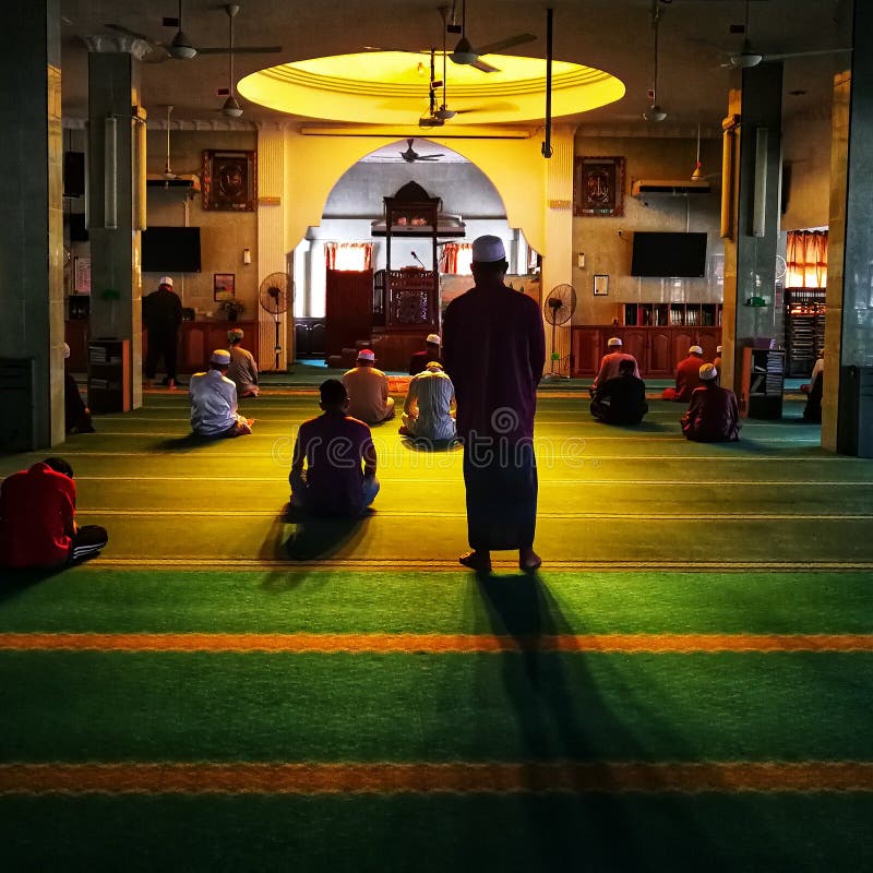 Muslims Who are in the Mosque To Perform Prayers. Editorial Photo ...