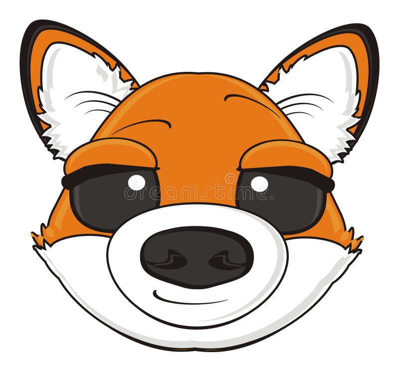 Muso sveglio della volpe illustrazione di stock. Illustrazione di ...