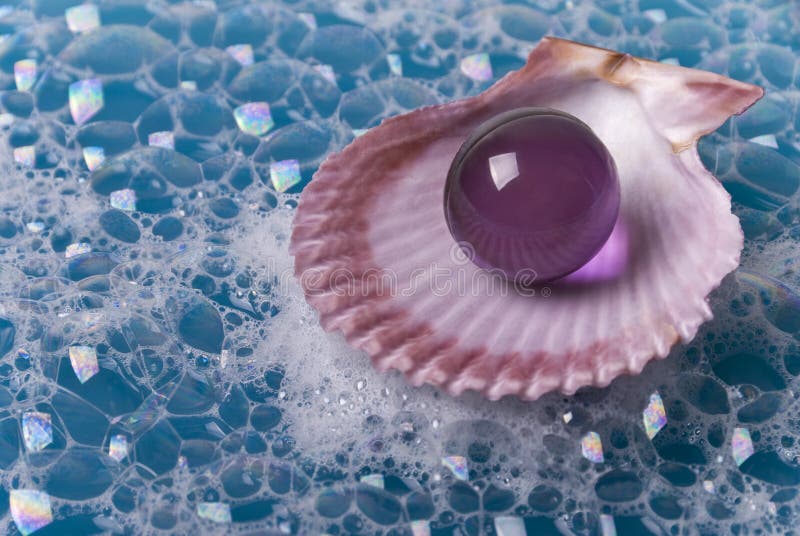 Mussel, oil pearl and suds stock image. Image of mussell - 20135365
