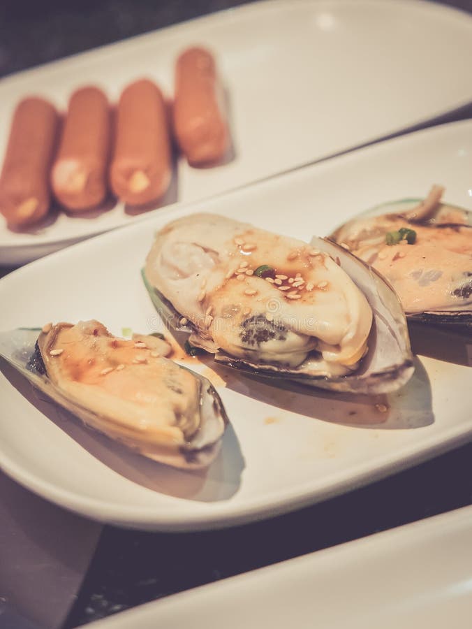 Mussel raw stock image. Image of isolated, cuisine, freshness - 61682111