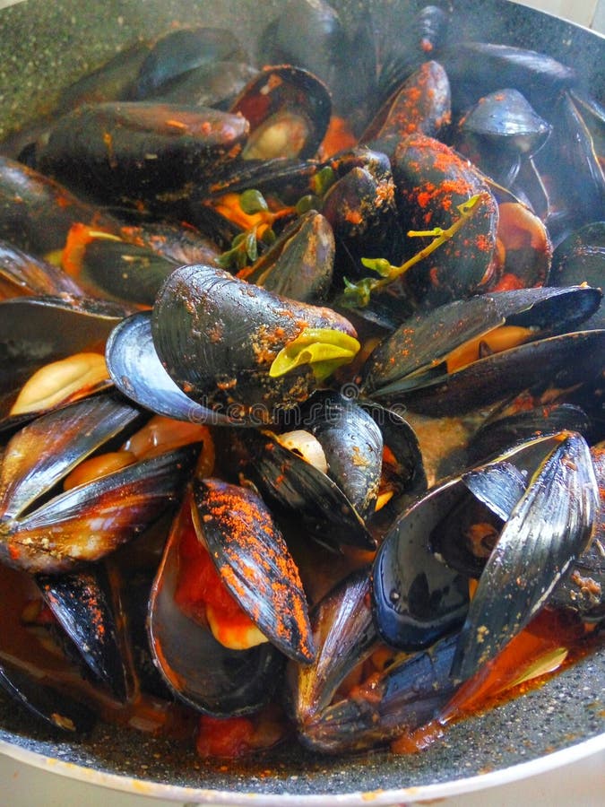 Mussels stock photo. Image of mussels, italian, cooked - 78052598