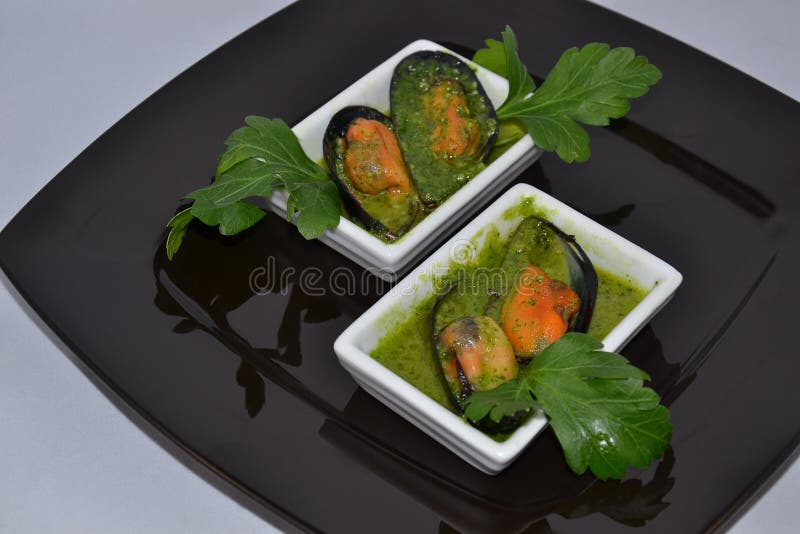 Mussels stock image. Image of food, cooked, bivalve, lunch - 48520897