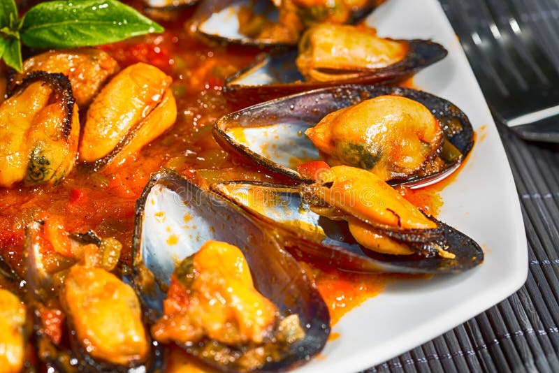 Mussels fry stock photo. Image of fried, bowl, appetizer - 81698646