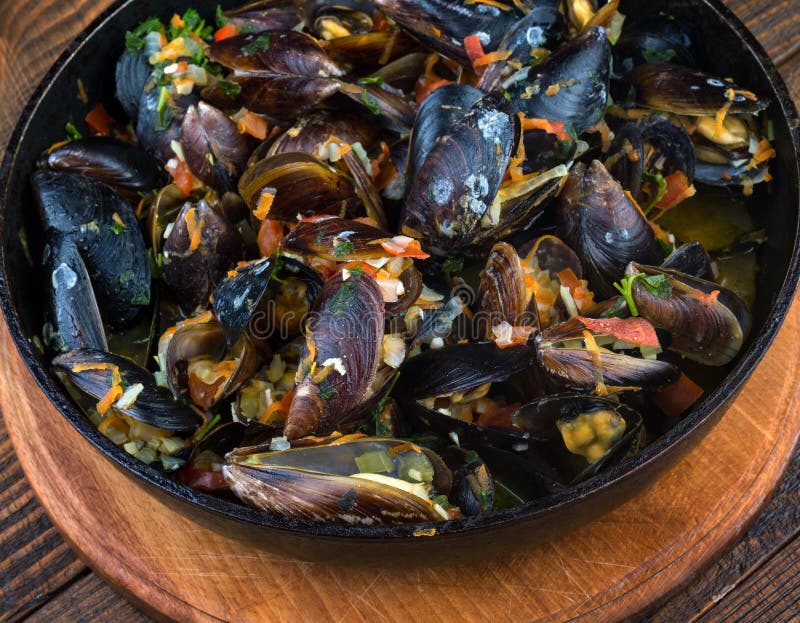 Mussels stock photo. Image of mollusk, cooked, delicious - 91617518