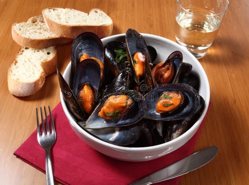 Mussels stock photo. Image of clams, starter, kitchen - 30391088