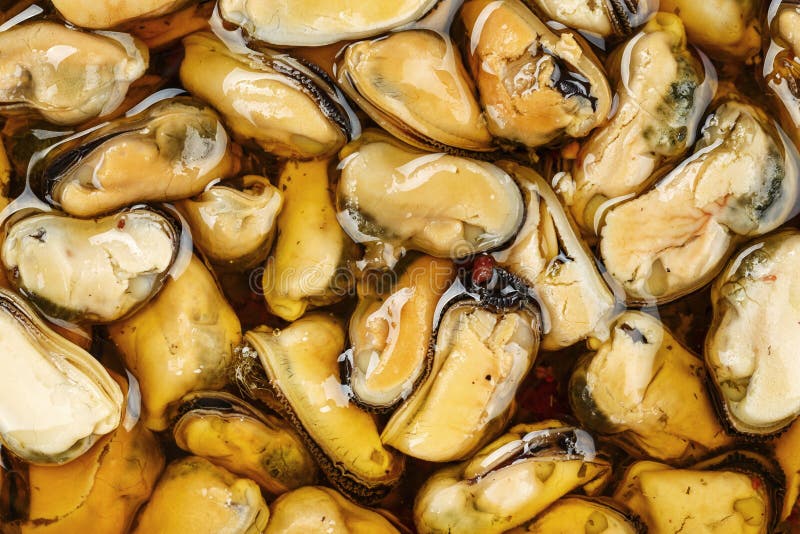 Mussels without Shell Close-up Stock Image - Image of cuisine ...