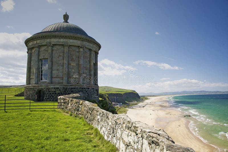 Mussenden Temple stock photo. Image of landscape, europe - 9859076