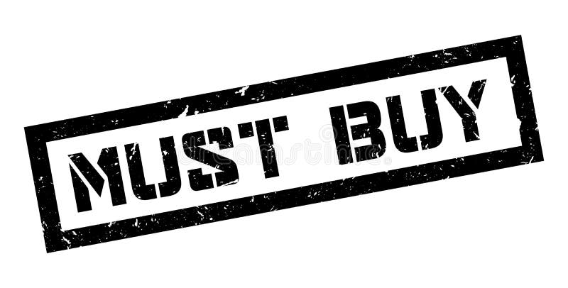 Must Buy rubber stamp stock illustration. Illustration of heading ...