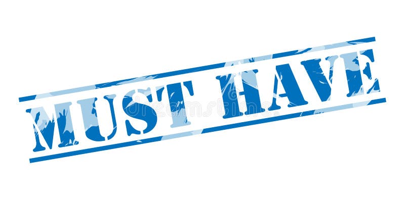 Must Have rubber stamp stock vector. Illustration of critical - 110064981