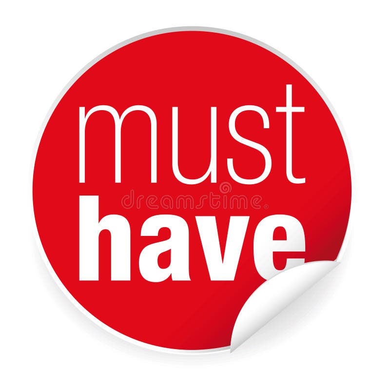 Must have label sticker stock vector. Illustration of customer - 108273528