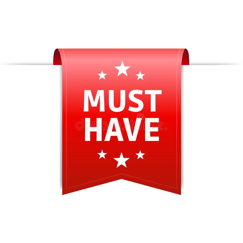 Must Have Red Label stock vector. Illustration of urgent - 199091356