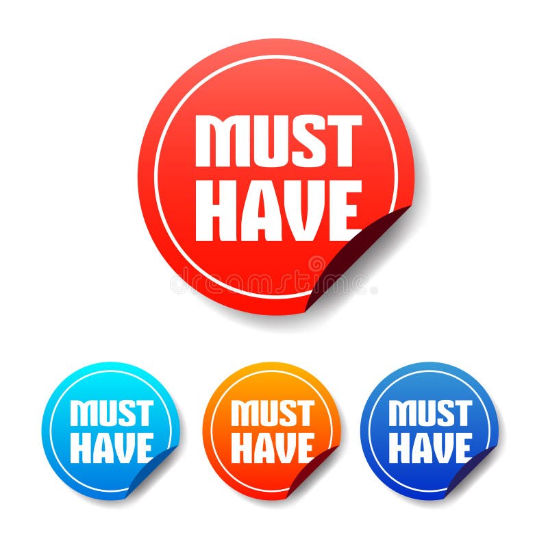 Must Have Stickers Stock Illustrations – 128 Must Have Stickers Stock ...