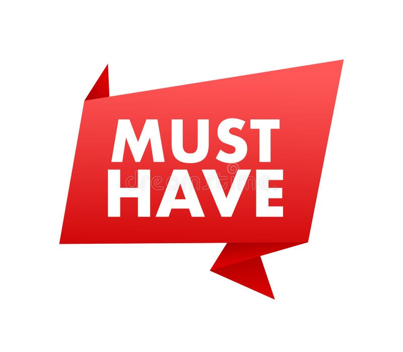 Must Have Sign, Label. Vector Stock Illustration Stock Vector ...