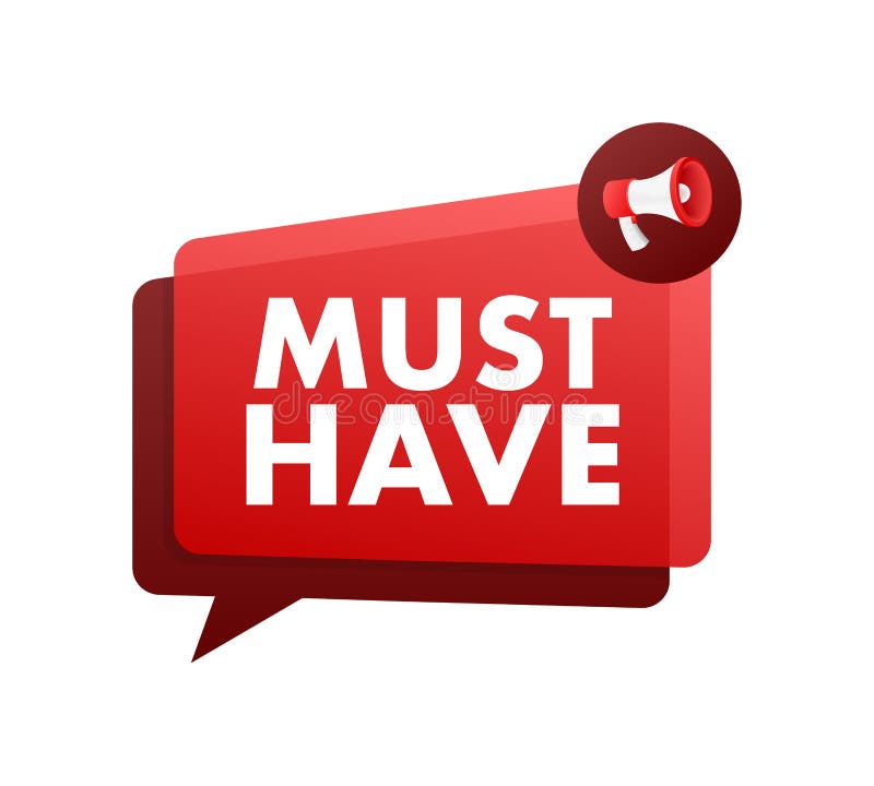 Must Have Sign, Label. Vector Stock Illustration Stock Vector ...