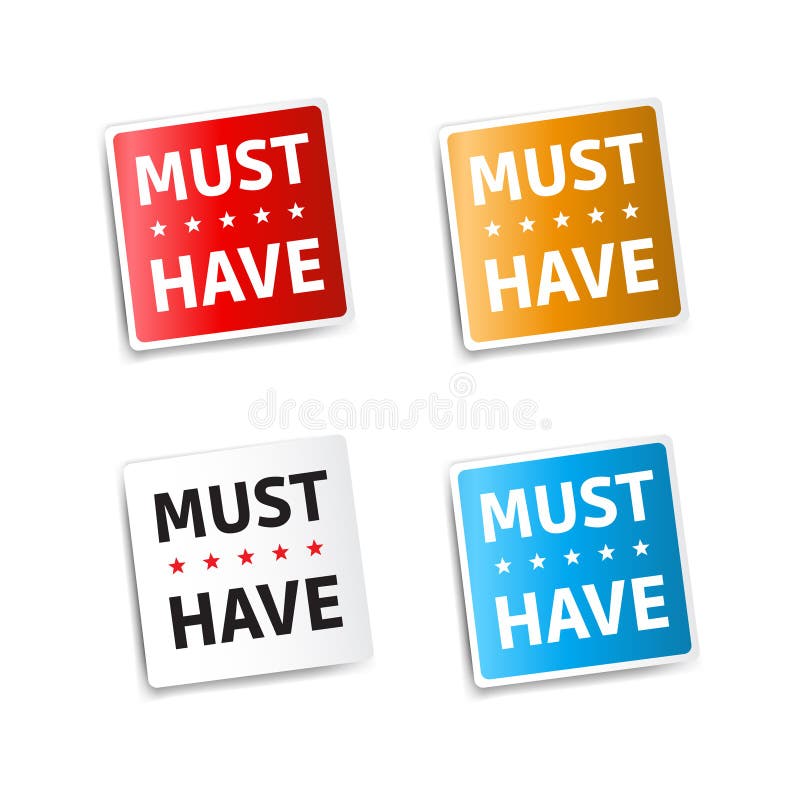 Must Have Label stock vector. Illustration of sale, icon - 198591522