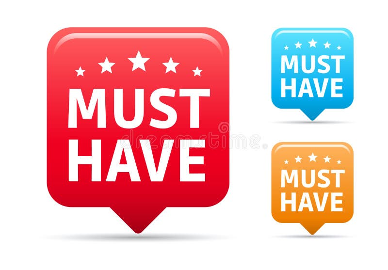 Must Have Tags stock vector. Illustration of time, limited - 199091557