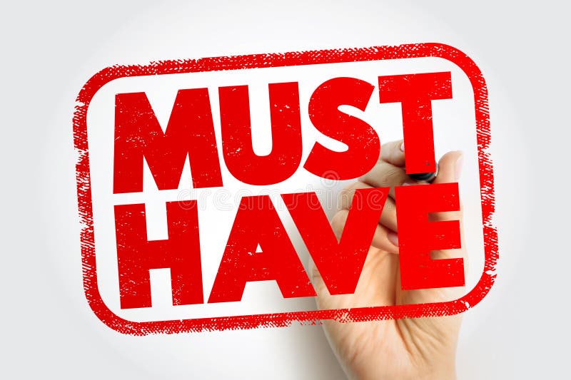 Must Have Text Stamp, Concept Background Stock Illustration ...