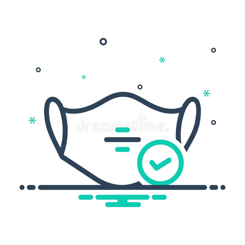 Mix Icon for Must, Mask and Face Stock Vector - Illustration of face ...