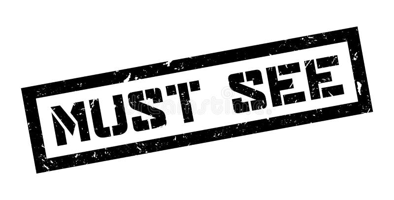 Must See rubber stamp stock illustration. Illustration of showing ...