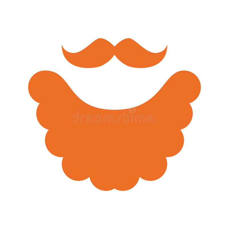 Mustache and beard elf stock vector. Illustration of costume - 137450079
