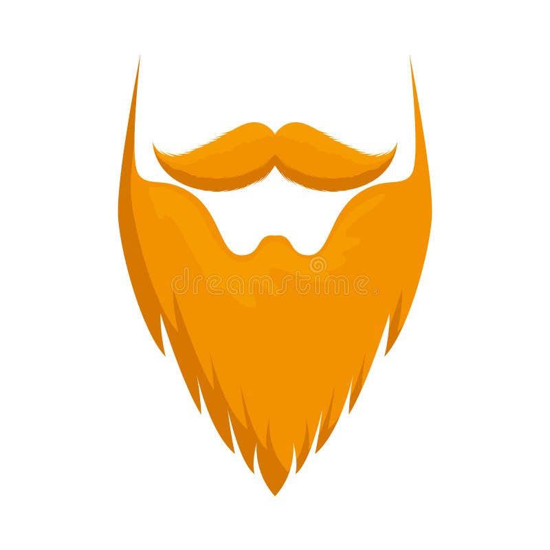 Mustache and beard elf stock vector. Illustration of national - 137981804