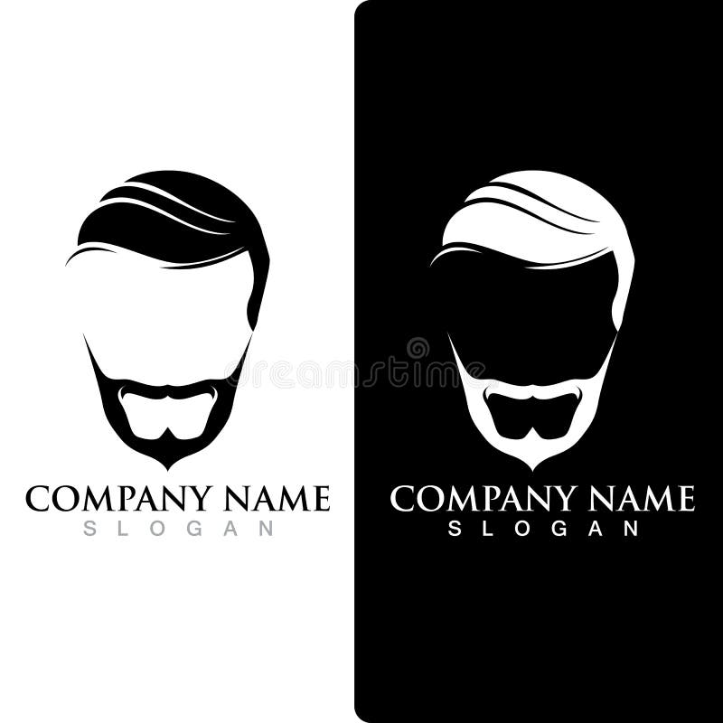 Mustache and Beard Logo and Symbol Vector Stock Vector - Illustration ...