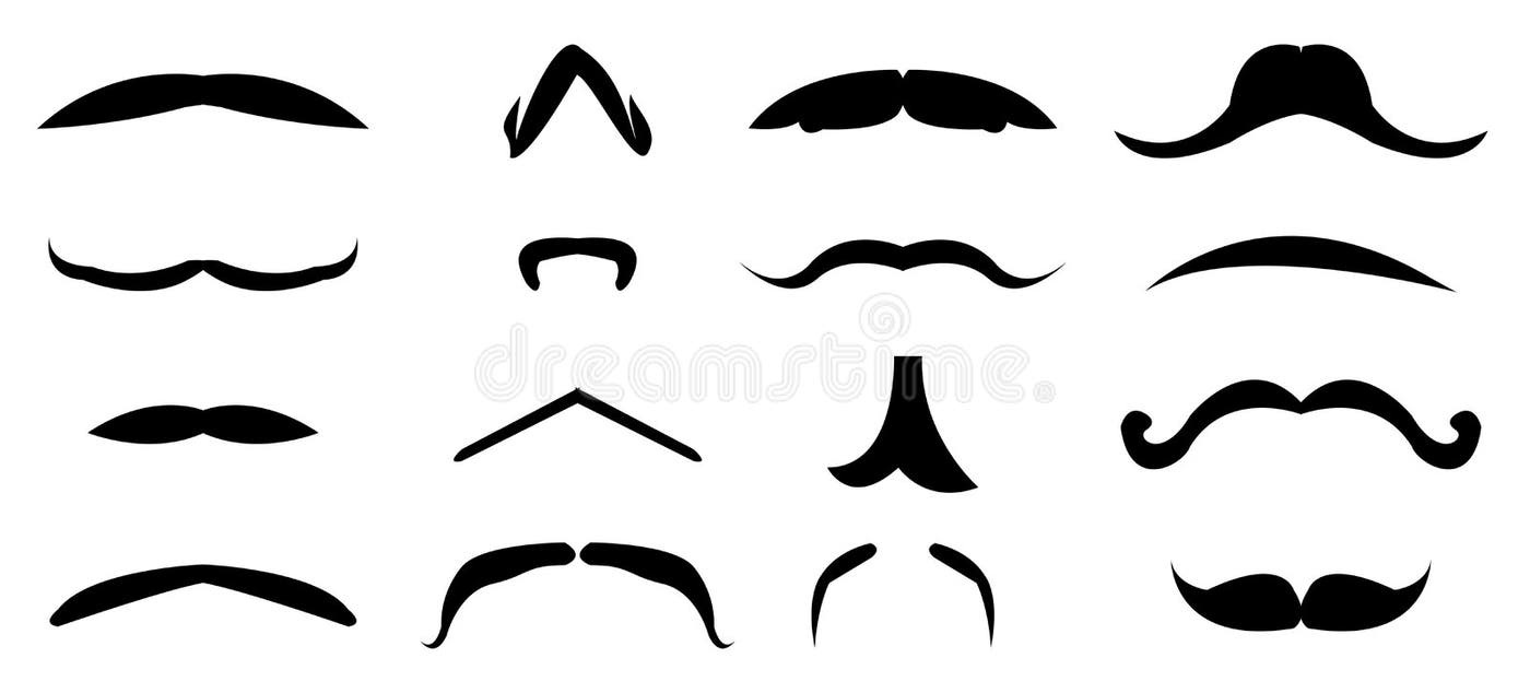 Mustache Designs Stock Illustrations – 1,121 Mustache Designs Stock ...