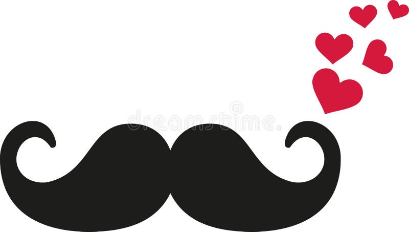 Mustache Hearts Stock Illustrations – 705 Mustache Hearts Stock ...