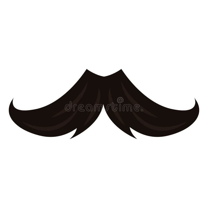 White Mustache stock illustration. Illustration of distinguished - 24172542