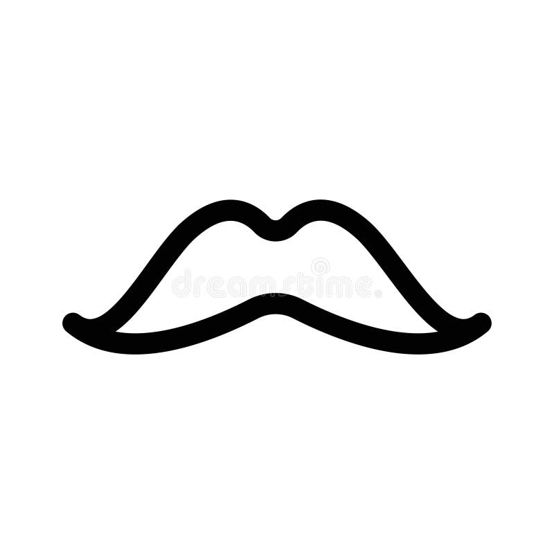 Mustache Outline Thin Art Set Stock Illustrations – 190 Mustache Outline Thin Art Set Stock ...