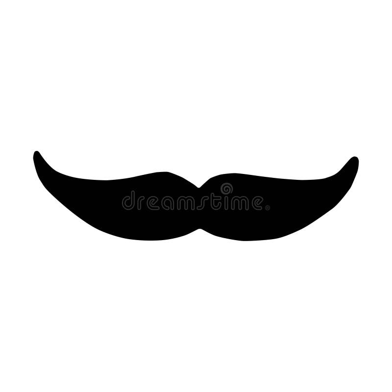 Mustache Icon Logo Vector Design Stock Vector - Illustration of stamp ...