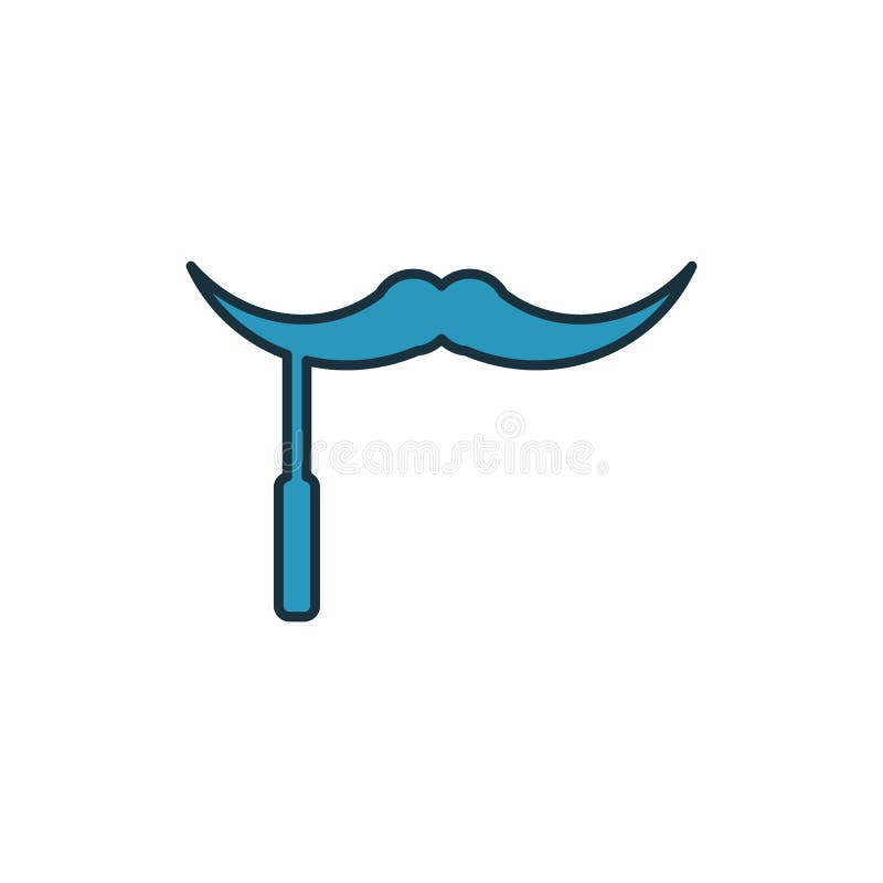 Mustache Icon. Simple Element from Party Icon Icons Collection Stock ...
