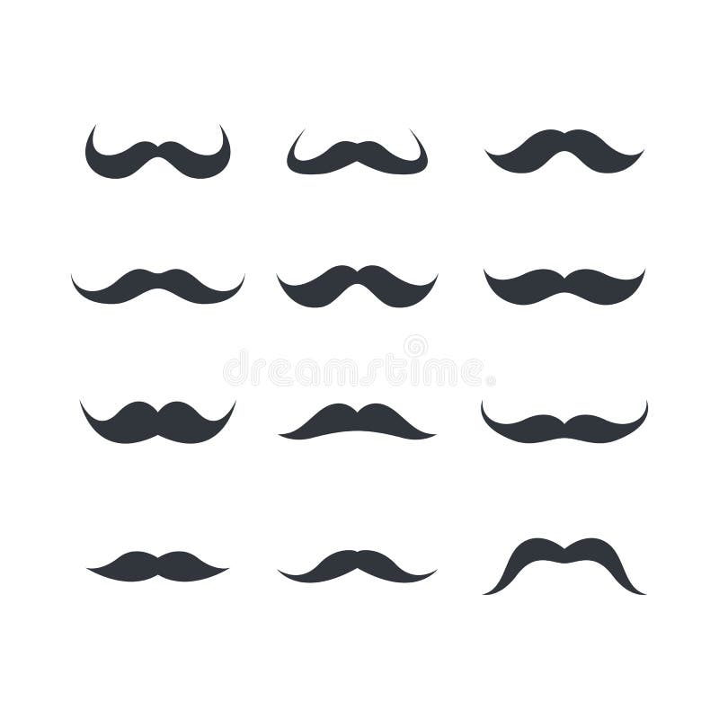 Mustache icon vector stock vector. Illustration of hair - 174988908