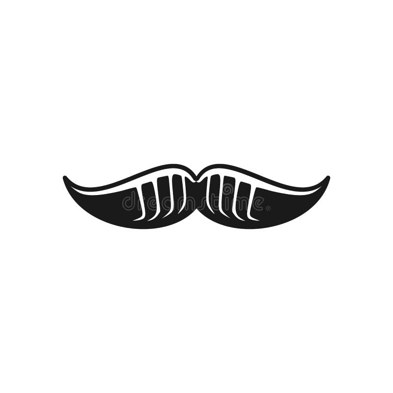 Mustache Logo Design Inspiration. Stock Vector - Illustration of ...