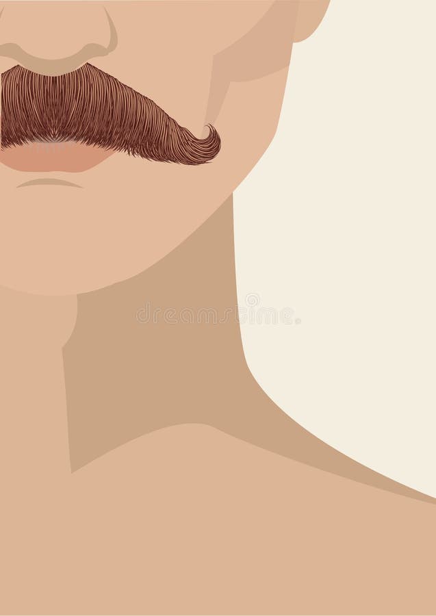 Mustache Man Face Background. Stock Vector - Illustration of face ...