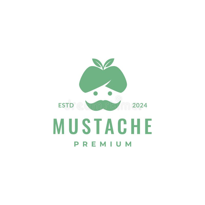 Mustache Men Style Modern Logo Design Vector Stock Vector ...