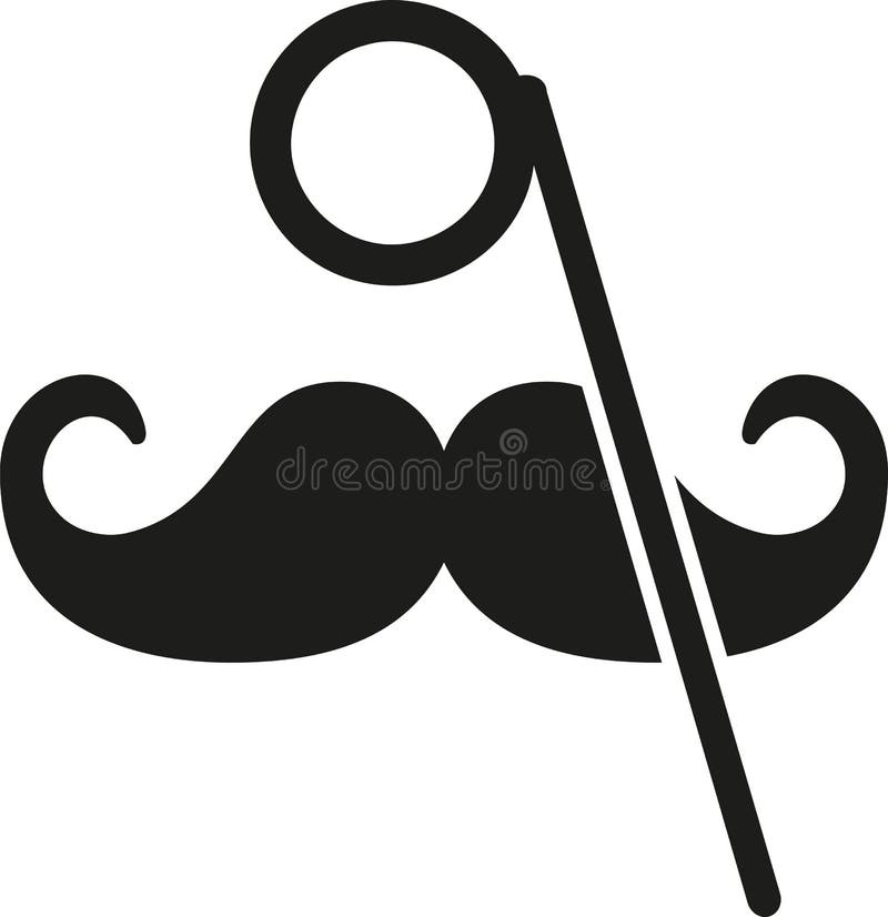 Monocle Moustache Stock Illustrations – 373 Monocle Moustache Stock ...