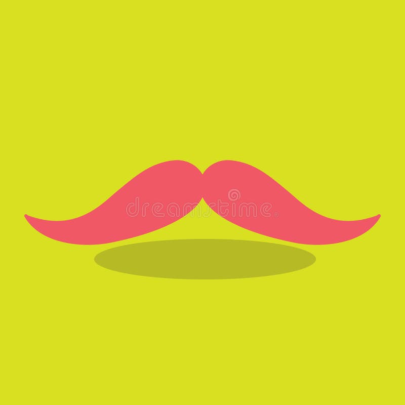 Mustache pink 01 stock vector. Illustration of pink - 197986915