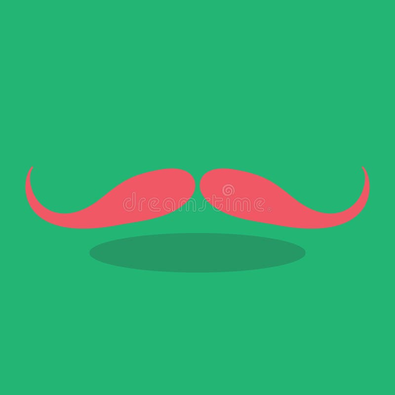 Mustache pink 03 stock vector. Illustration of pink - 197986917