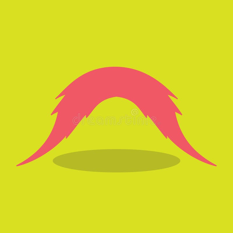 Mustache pink 04 stock vector. Illustration of mustache - 197986920