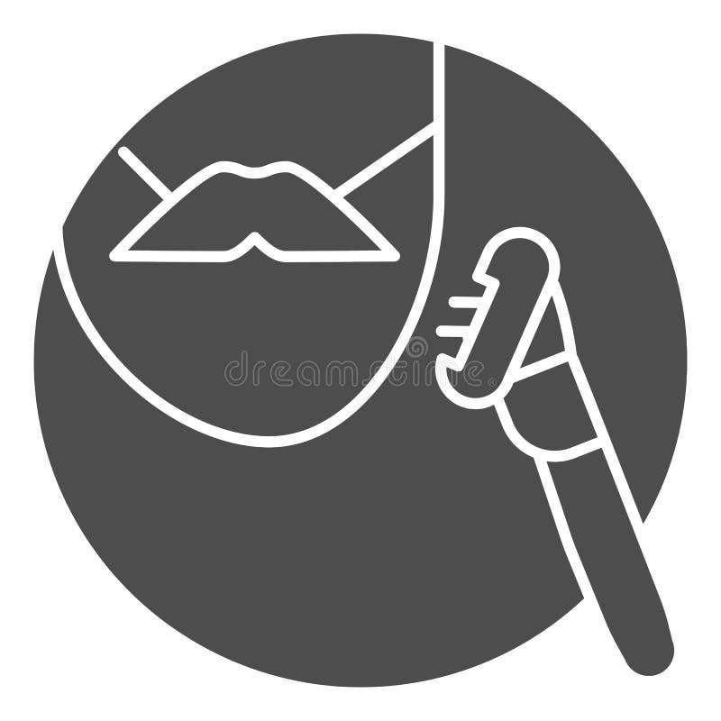 After Shaving Face Line Icon. Smooth Skin Vector Illustration Isolated ...