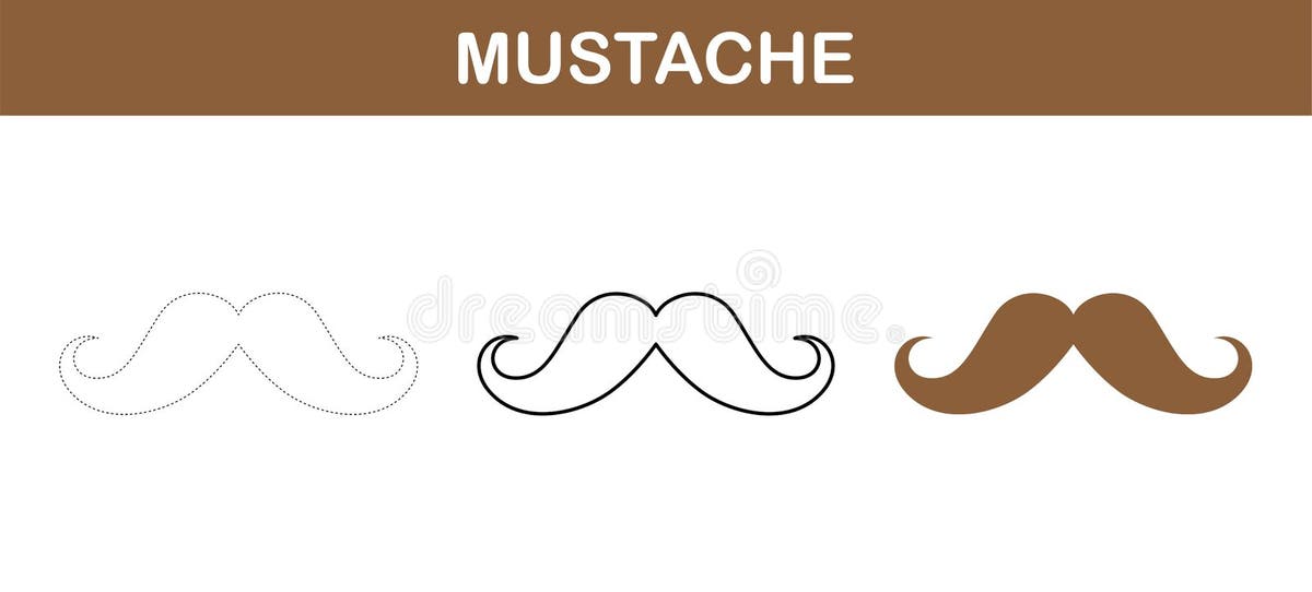 Mustache Tracing Stock Illustrations – 94 Mustache Tracing Stock ...