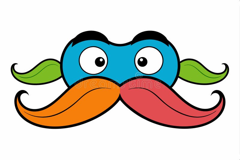 Best Moustache Vector Solid, Line Art, Silhouette Illustration Stock ...