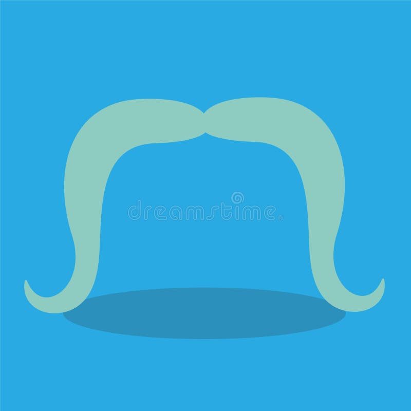 Mustache white 06 stock vector. Illustration of cartoon - 197986934