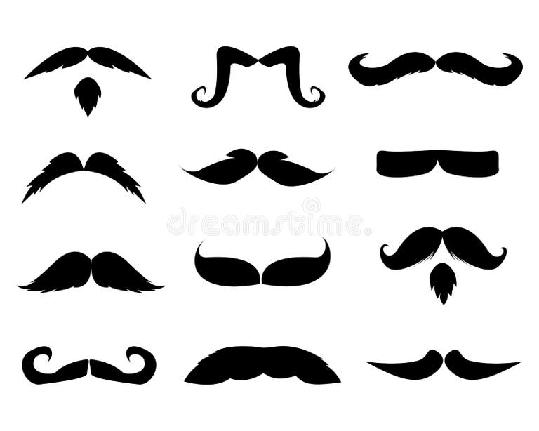 Mustache Designs Stock Illustrations – 1,681 Mustache Designs Stock ...