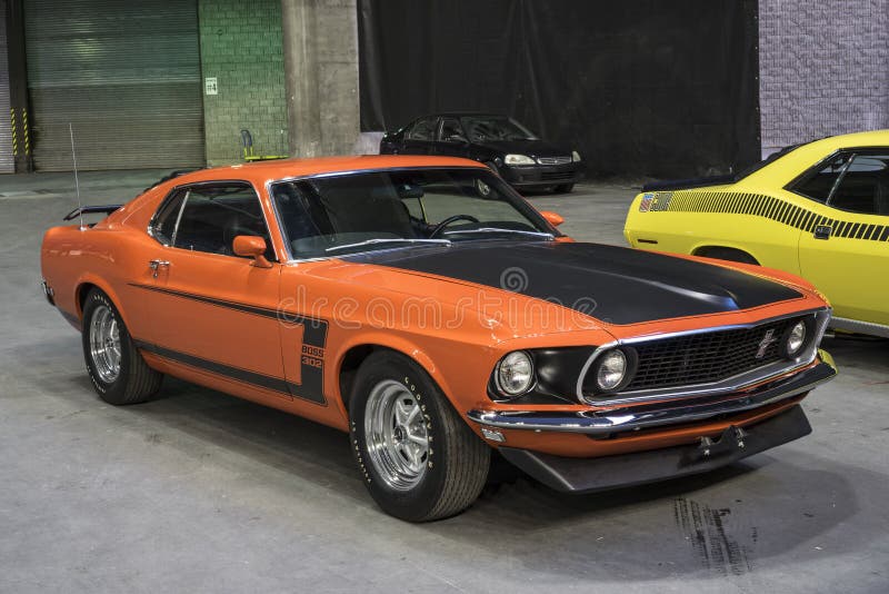 Mustang Boss 302 stock photo. Image of musclecars, auto - 7635068