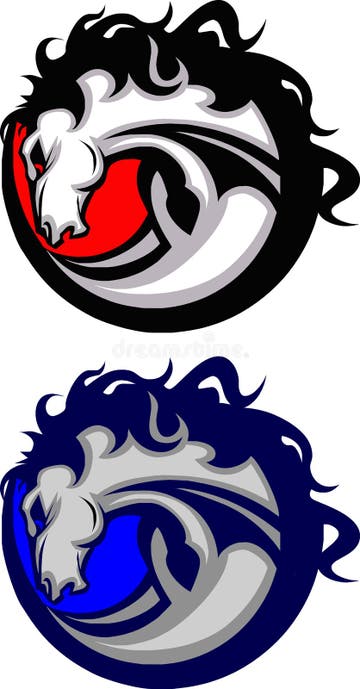Mustang / Bronco Mascot Logo Stock Vector - Illustration of team ...