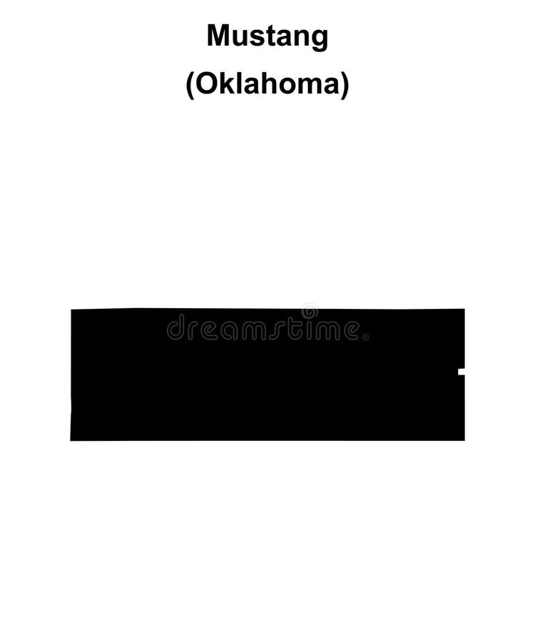 Mustang Outline Map Stock Illustrations – 13 Mustang Outline Map Stock ...