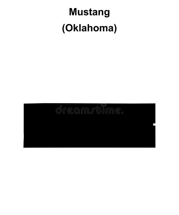 Mustang outline map stock vector. Illustration of template - 357495483