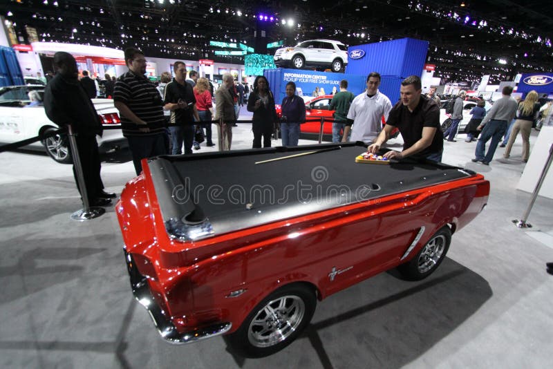 Mustang or pool? editorial image. Image of february, chicago - 18292665